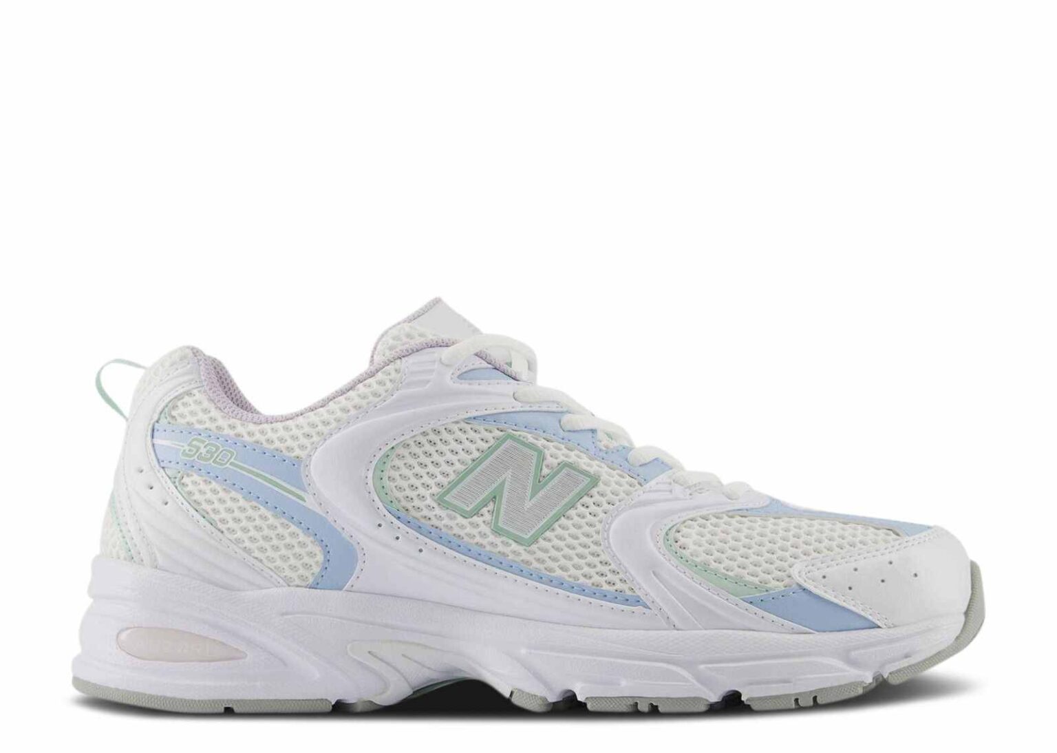 New Balance 530 White Light Chrome Blue Clay Ash | MR530PC | sutore