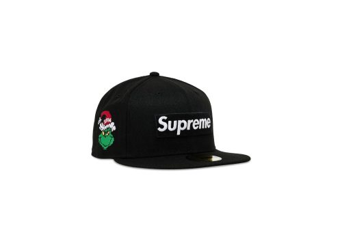 Supreme Grinch Box Logo New Era 59Fifty Fitted Cap Black | FW24H102 ...