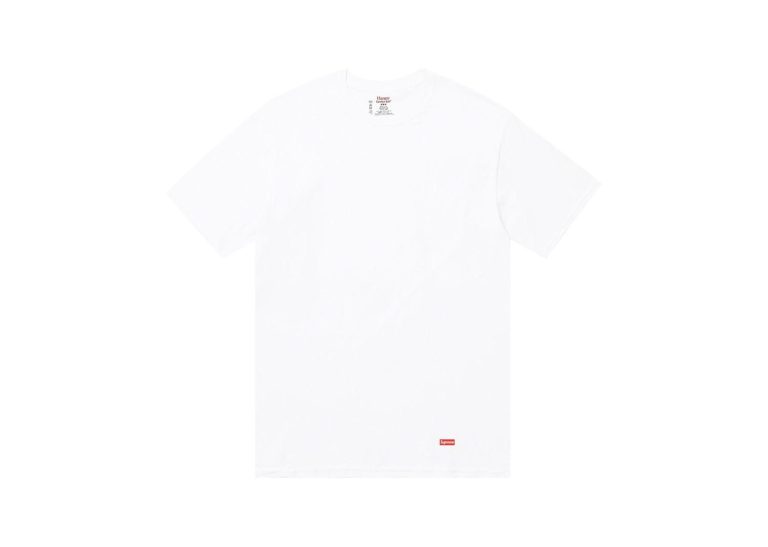 Supreme Hanes Tagless Tees (3 Pack) White | FW21A23-WHITE | sutore