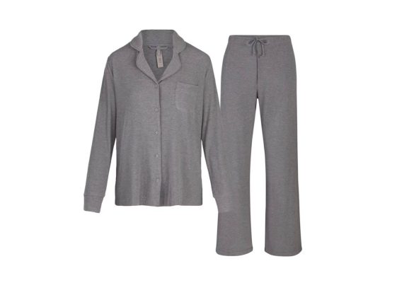 SKIMS Soft Lounge Sleep Set Heather Grey | SSLSSHG68 | sutore