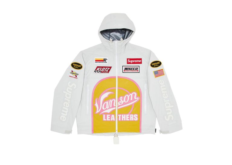 Supreme Vanson Leathers GORE-TEX Shell Jacket White | FW25J6-WHITE | sutore
